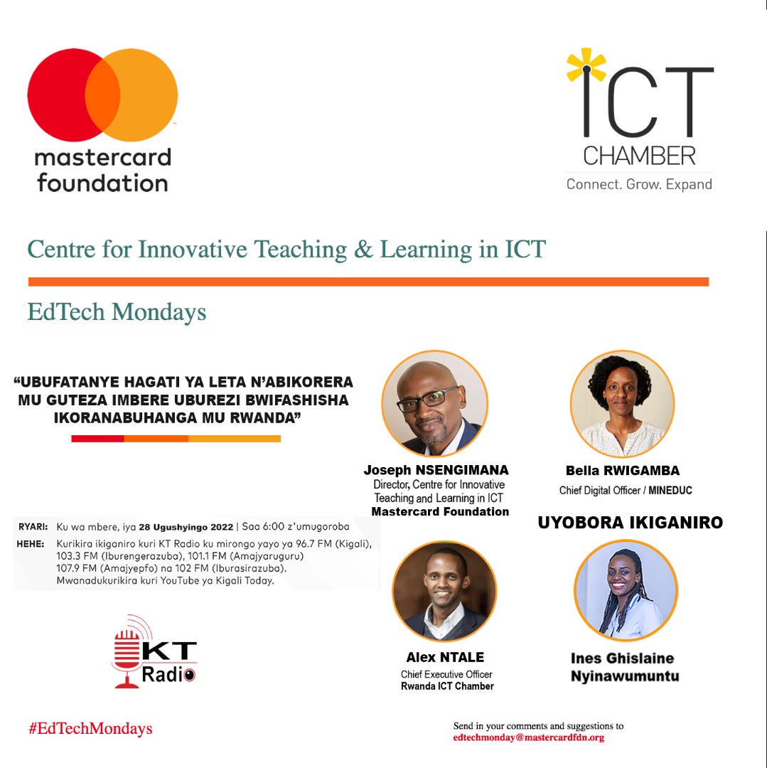 Ntucikwe n’ikiganiro ‘EdTech Monday’ kivuga ku ikoranabuhanga mu burezi ...